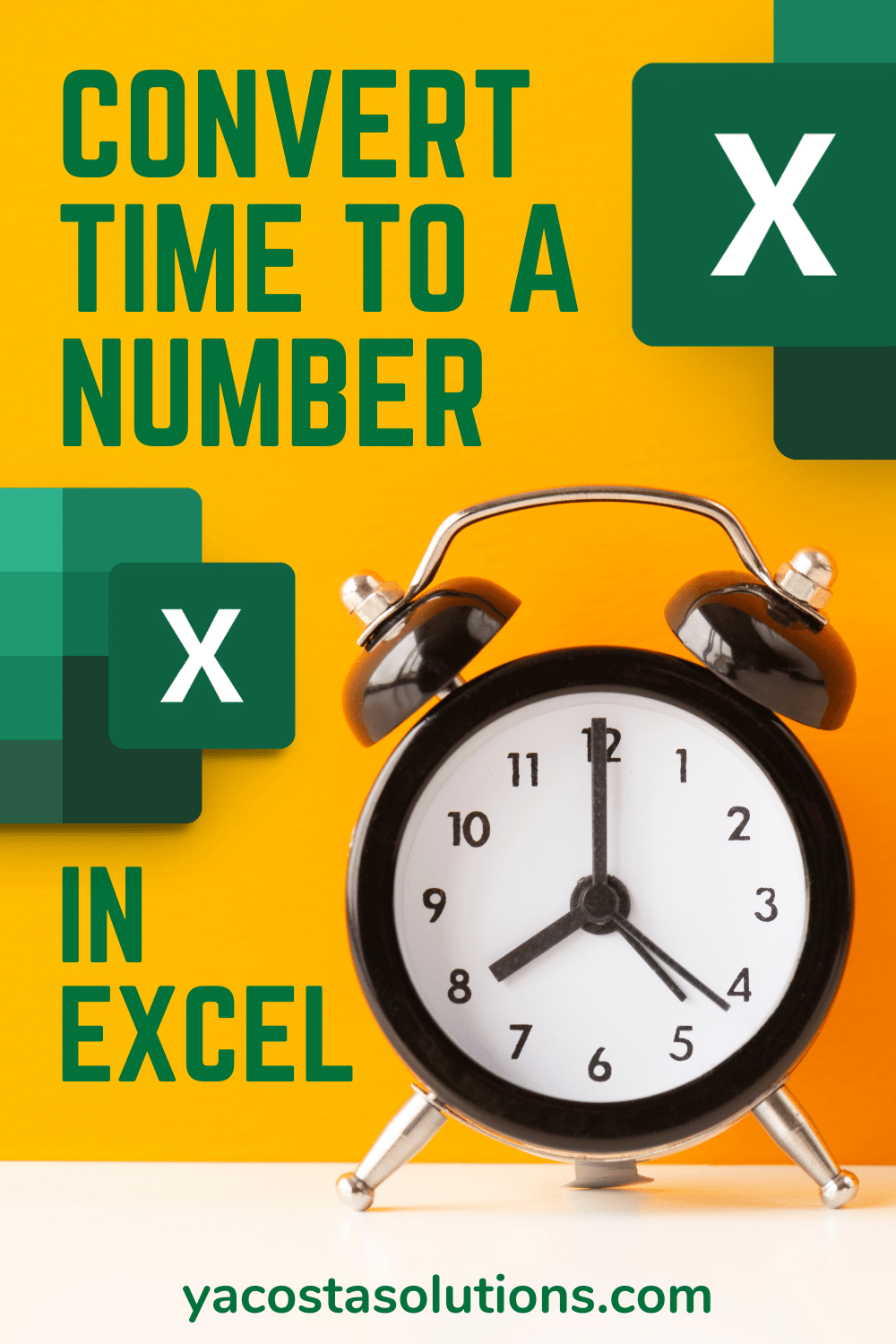 Convert Time To A Number In Excel Tutorial with Video 