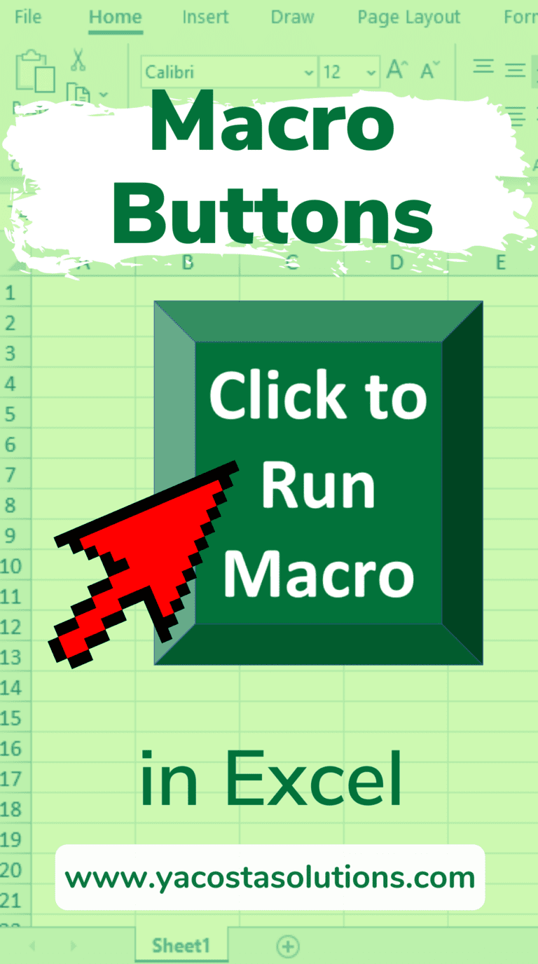 Macro Buttons in Excel - ALL You Need to Know (+ video tutorial)