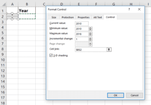 Excel Spin Button: How to Add and Customize
