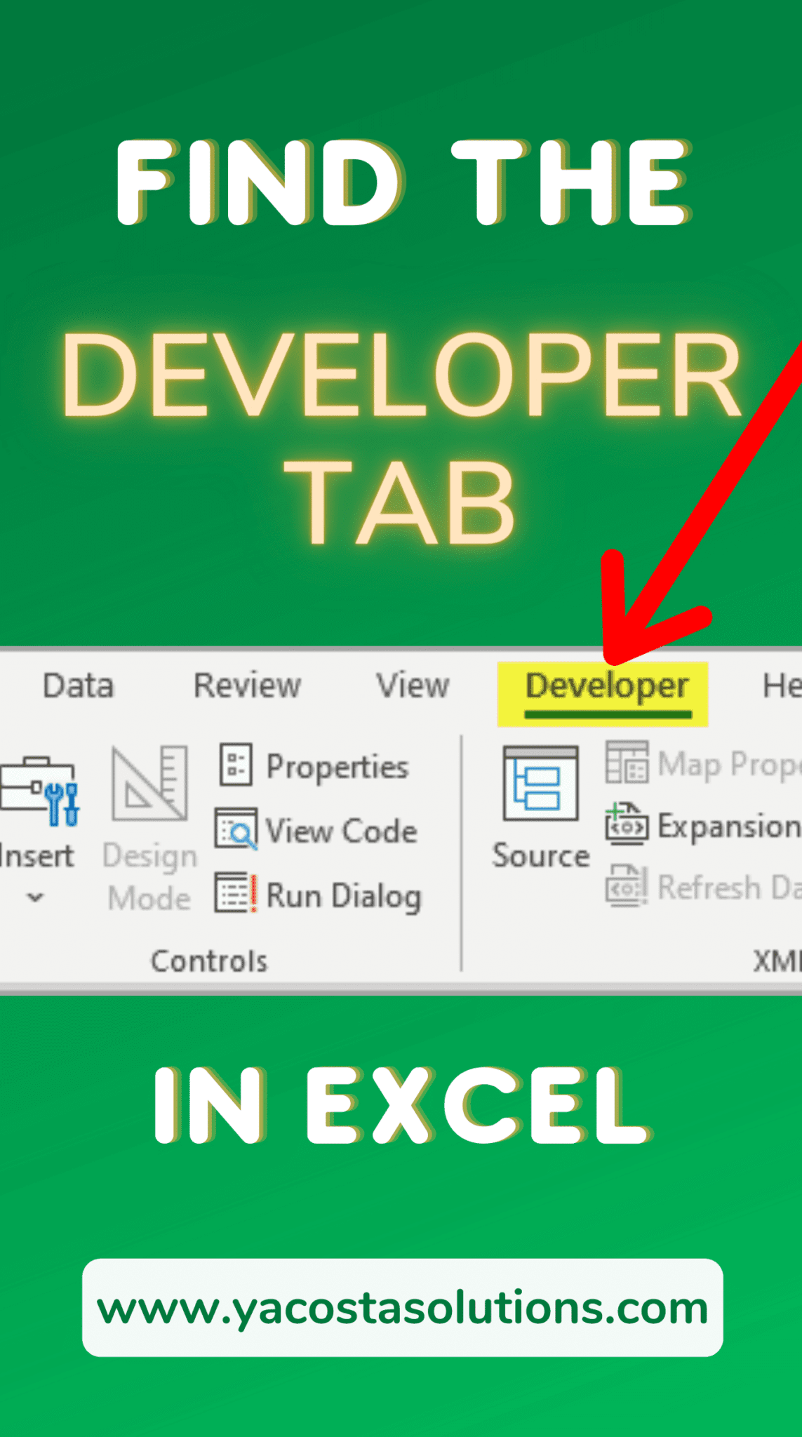 Where is the Developer Tab in Excel??? (with pictures)