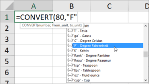 CONVERT Function: How to do Unit Conversions in Excel (+ video tutorial)