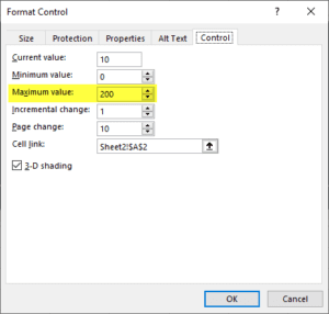 Make a Slider with Percentages in Excel (+ video tutorial)