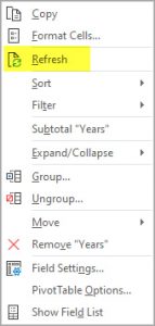 Update an Excel Pivot Table - Even When the Source Data Changes ...