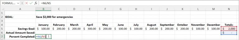 How to Make a Simple Goal Tracker in Excel (+ video tutorial)