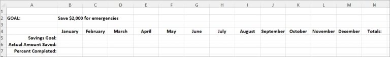 How to Make a Simple Goal Tracker in Excel (+ video tutorial)