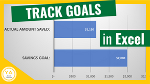 How to Make a Simple Goal Tracker in Excel (+ video tutorial)